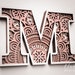 Laser Cut DXF Letter M DXF Alphabet Letter M, Laser Cut Letter ...
