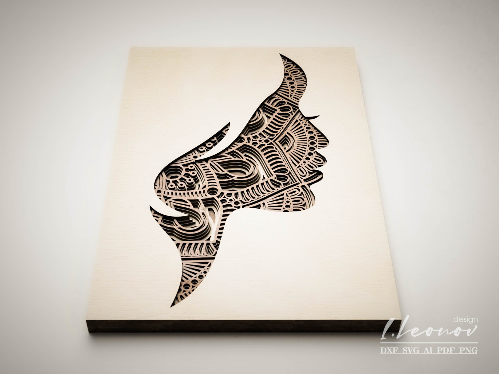 Multilayer Laser Cut File Women Dxf File SVG Ai EPS Dxf - Etsy