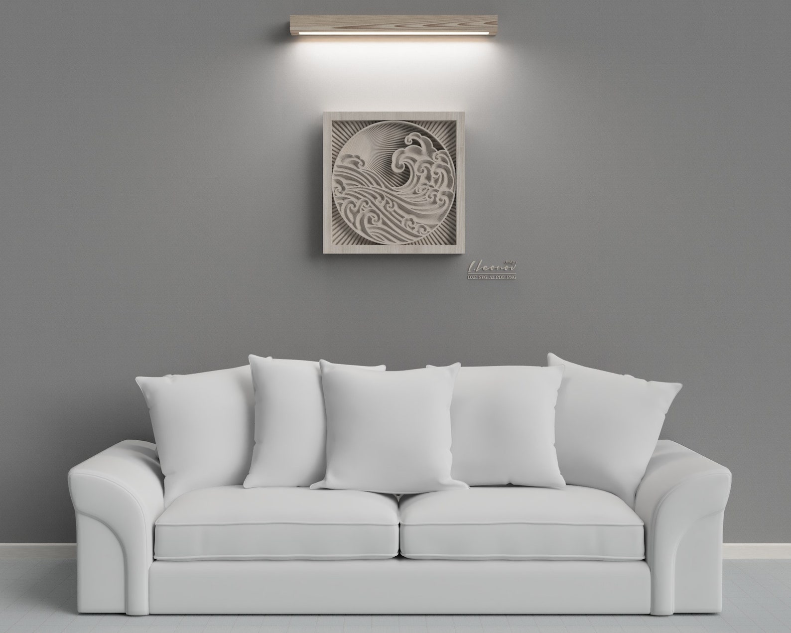 Digital File Multilayer Sea DXF File DXF File for Laser Cut - Etsy