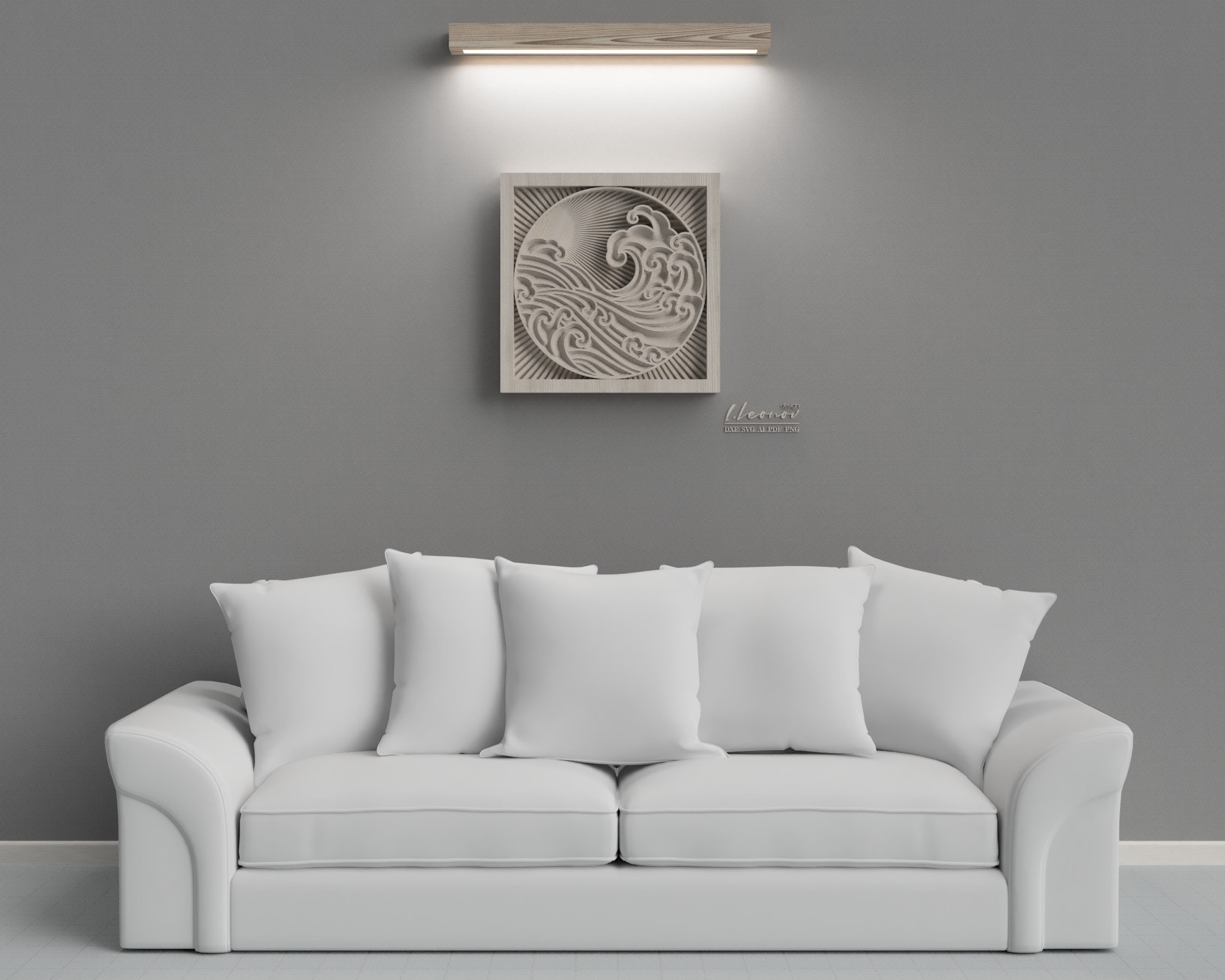 Digital File Multilayer Sea DXF File DXF File for Laser Cut - Etsy