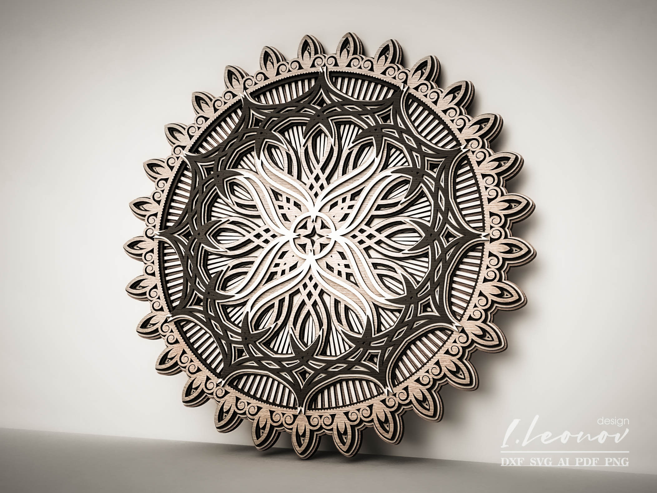 Digital File Mandala DXF File DXF File for Laser Cut - Etsy