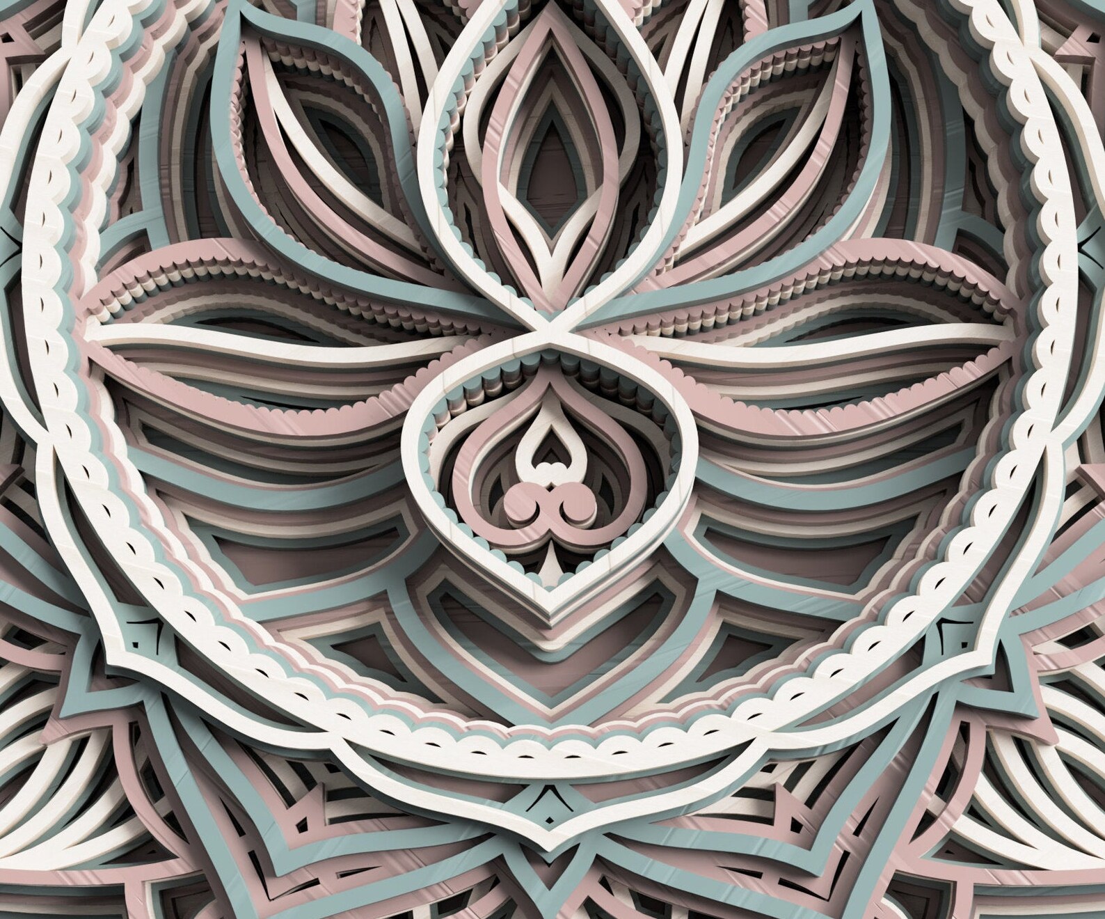 Digital File Mandala Lotus DXF File DXF File for Laser Cut - Etsy