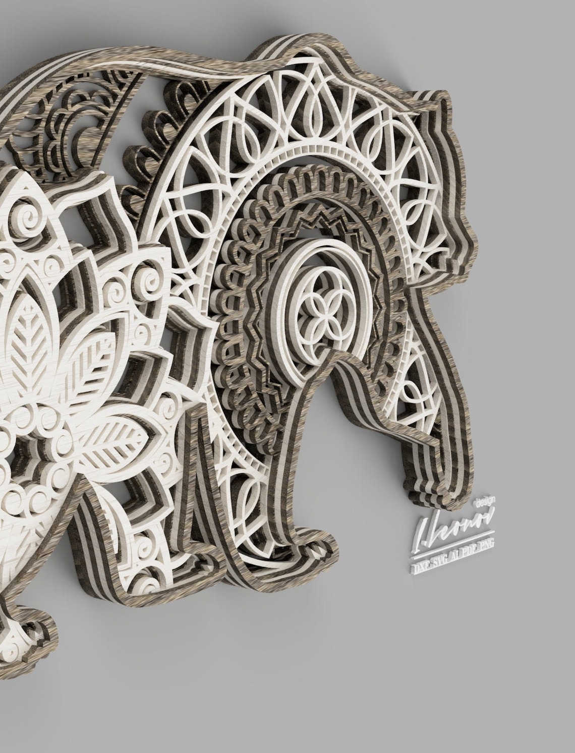 Multilayer Laser Cut File Bear Laser Cut File SVG Ai EPS Dxf - Etsy