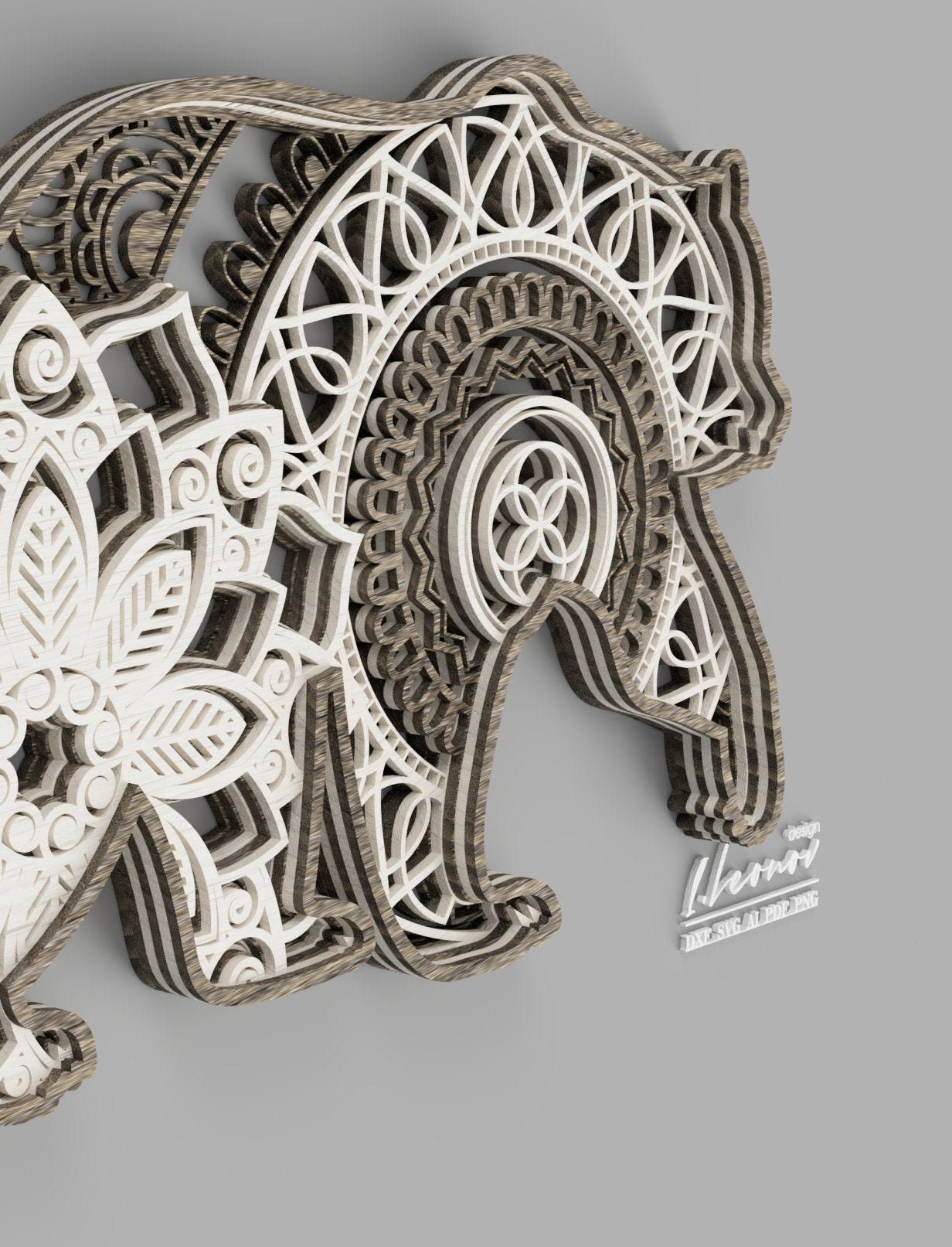 Multilayer Laser Cut File Bear Laser Cut File SVG Ai EPS Dxf - Etsy