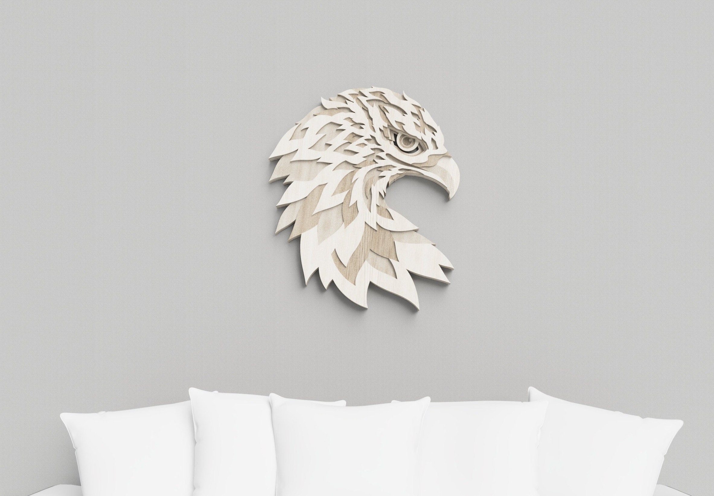 Laser cut wall art Eagle vector file Multilayer dxf file | Etsy