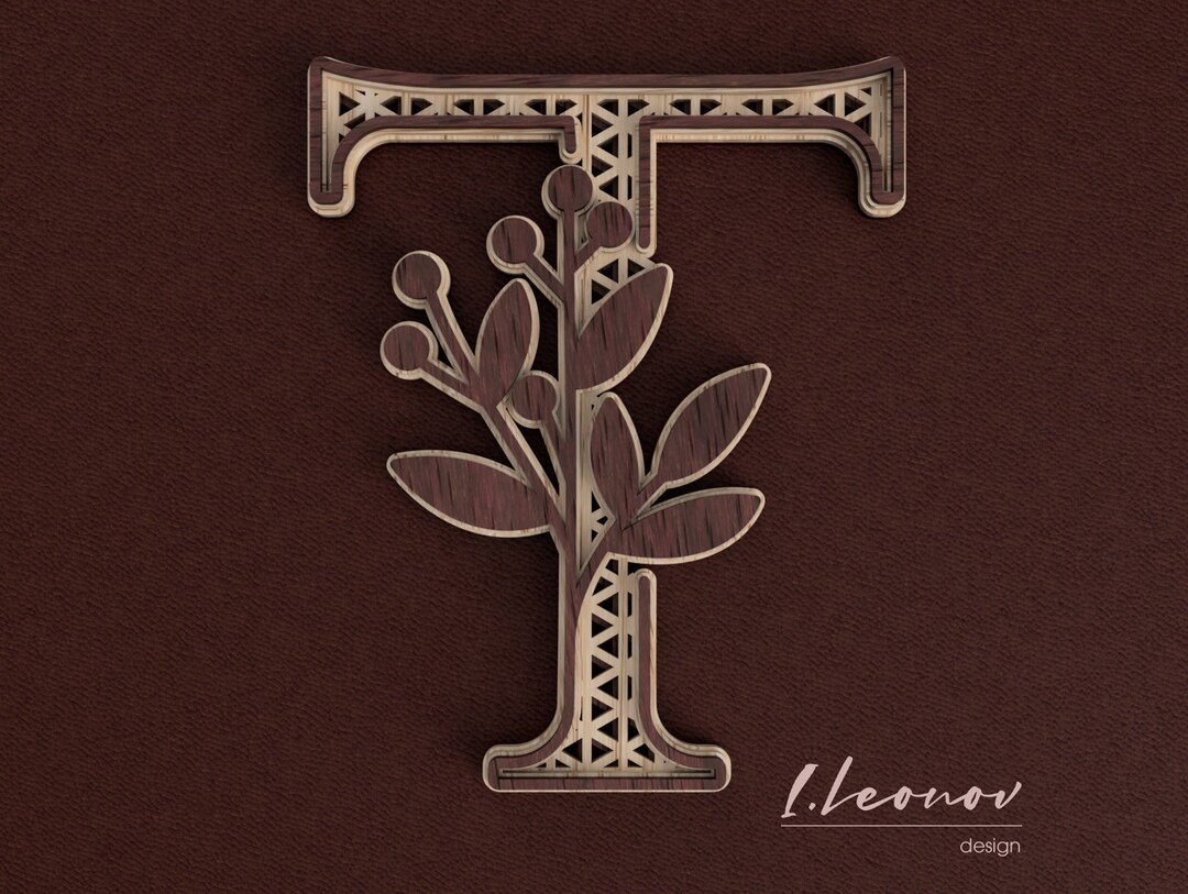Laser Cut DXF Letter T, DXF Alphabet Letter T, Laser Cut Letter ...