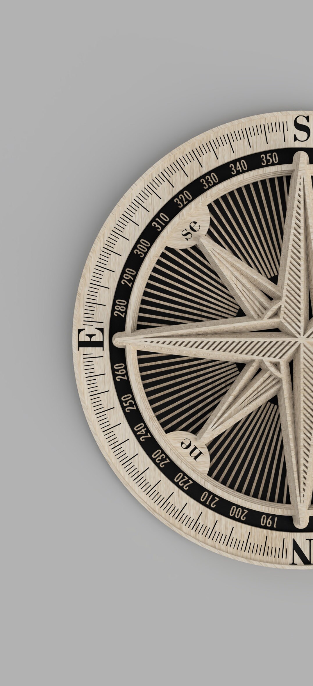 Multilayer Laser Cut Compass, Compass Dxf File, SVG Ai EPS Dxf Laser ...