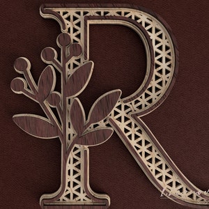 Laser Cut DXF Letter R, DXF Alphabet Letter R, Laser Cut Letter ...