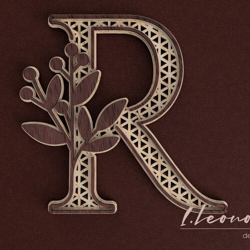 Layered Letter L Laser Cut Letter Wall Art Multilayer - Etsy