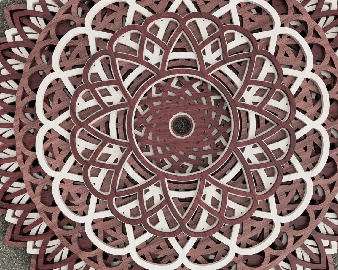 Digital File Mandala DXF File DXF File for Laser Cut - Etsy