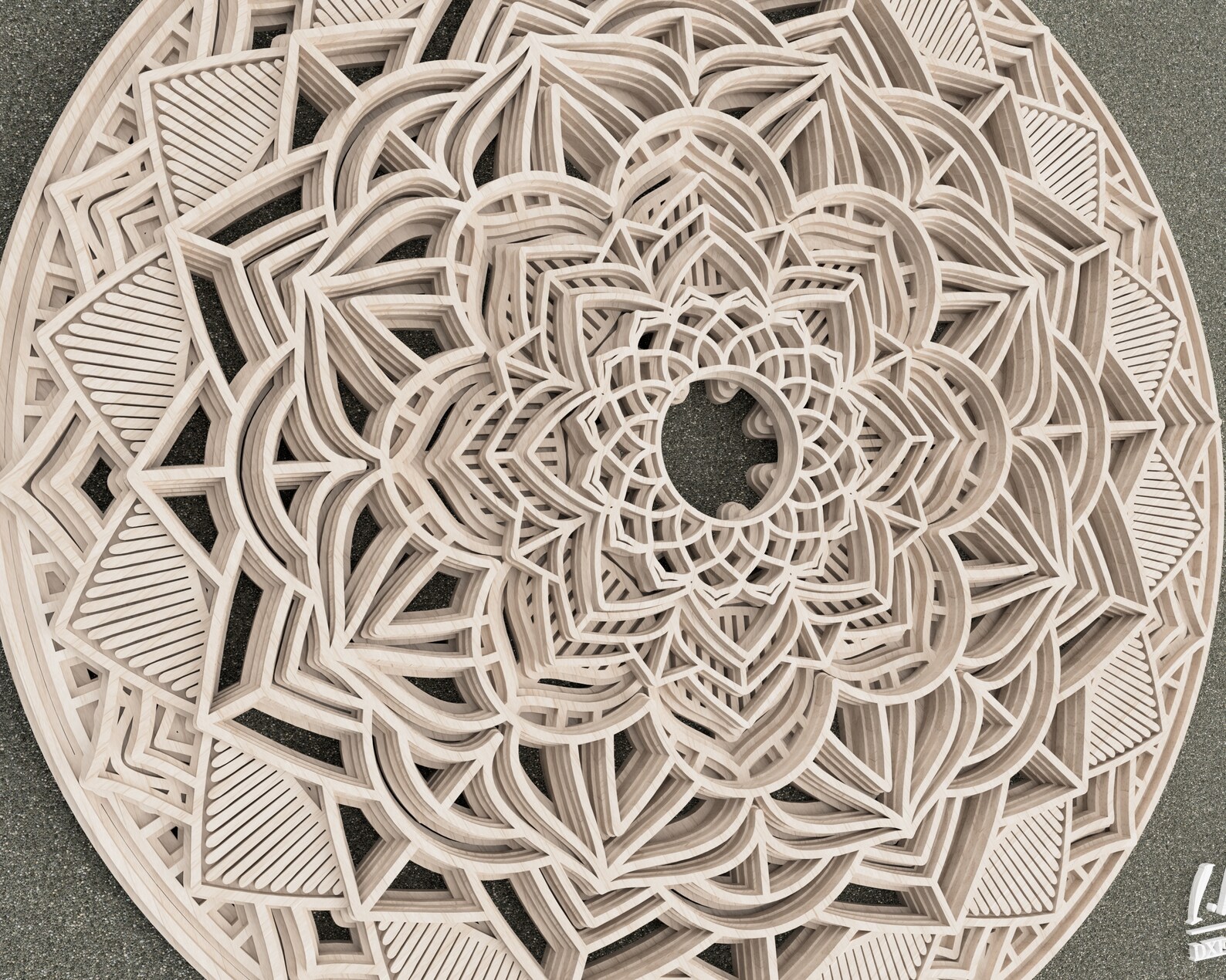 Digital File Mandala DXF File DXF File for Laser Cut | Etsy