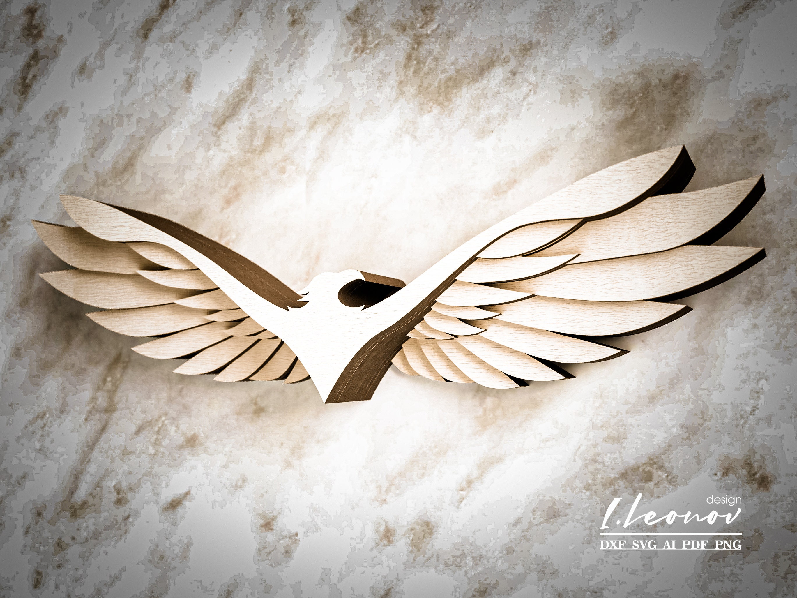 Multilayer Phoenix Laser Cut File SVG Ai EPS Dxf Laser Cut | Etsy