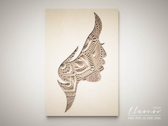 Multilayer Laser Cut File Women Dxf File SVG Ai EPS Dxf - Etsy