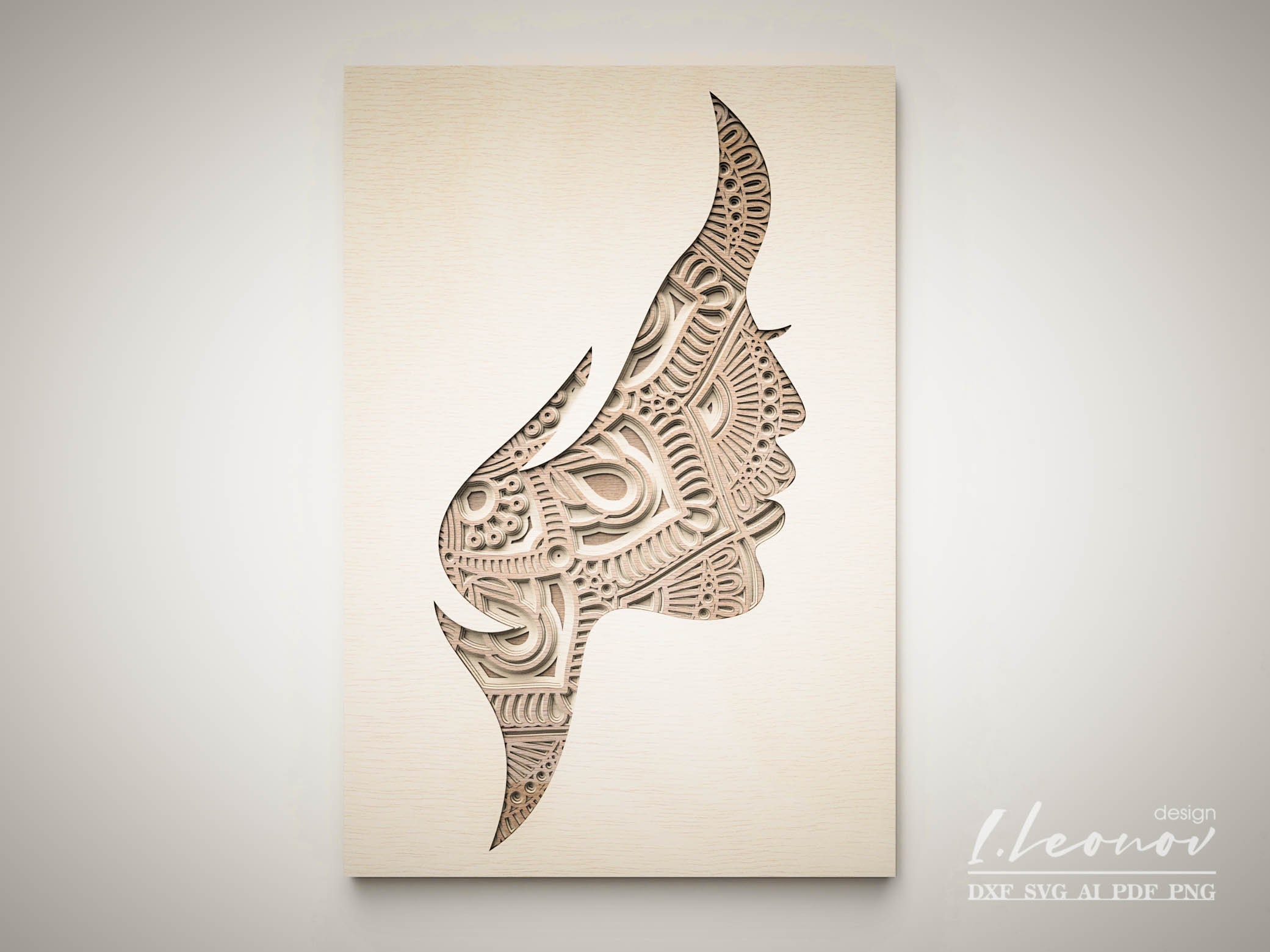 Multilayer Laser Cut File Women Dxf File SVG Ai EPS Dxf - Etsy