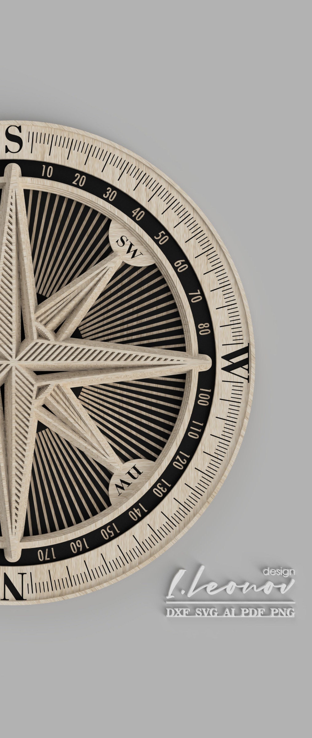 Multilayer Laser Cut Compass Compass Dxf File SVG Ai EPS Dxf - Etsy UK