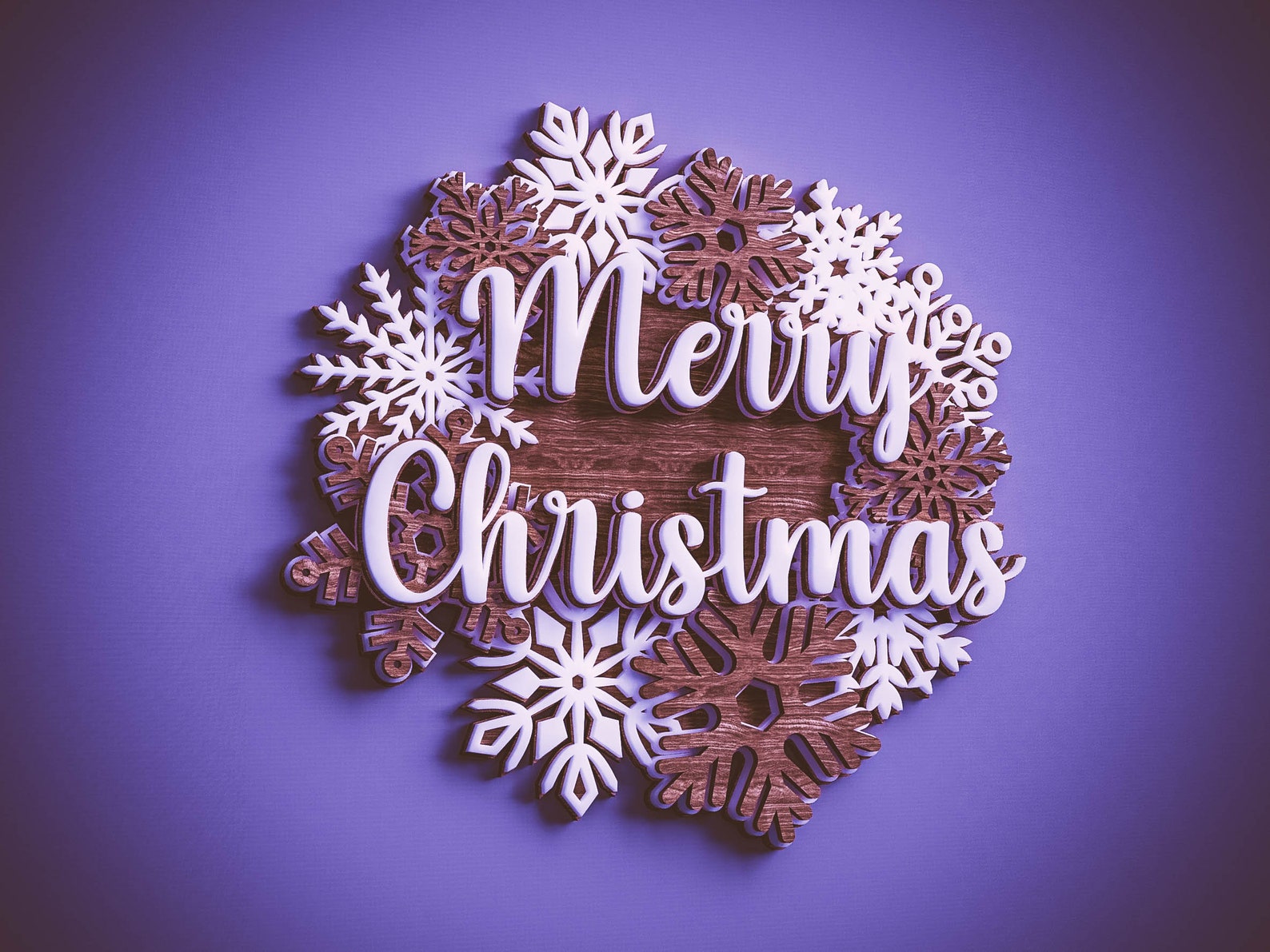 4 Layer Christmas Ornament Vector File, Multilayer Dxf File for Laser ...