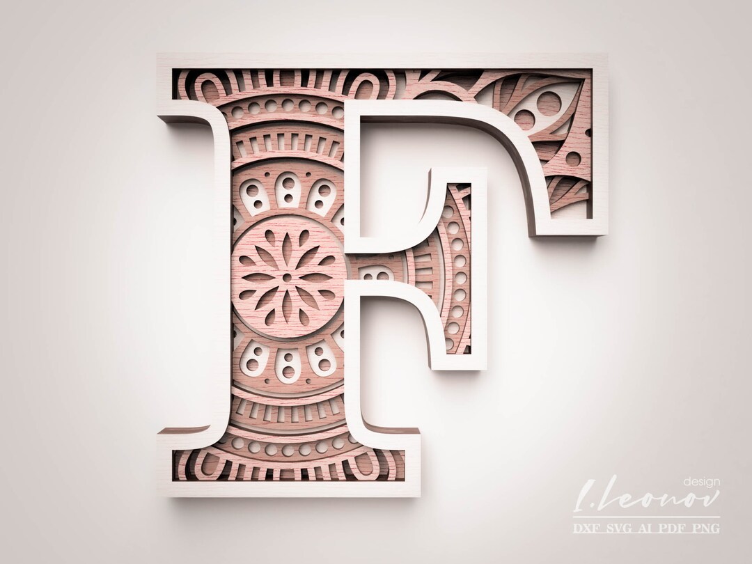 Laser Cut DXF Letter F DXF Alphabet Letter F, Laser Cut Letter ...
