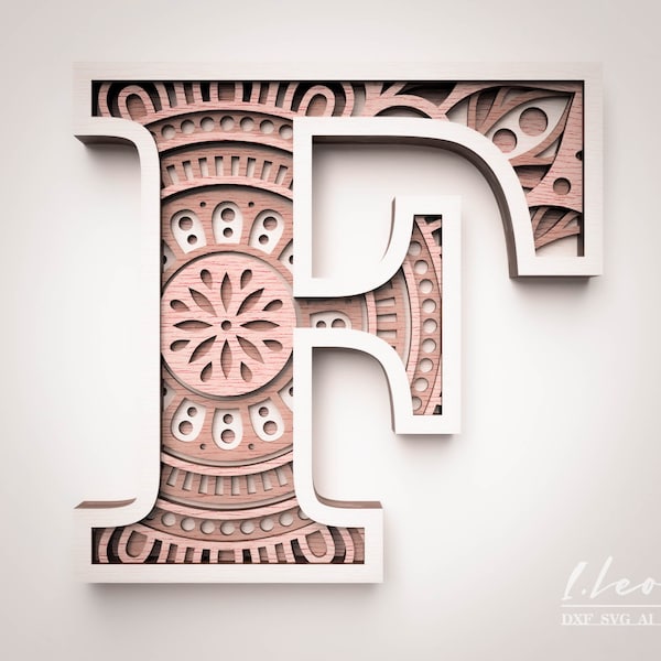 Laser Cut Letter Layer Art - Etsy