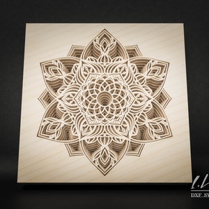 Digital File, Mandala DXF File, DXF File for Laser Cut, Layered Dxf ...