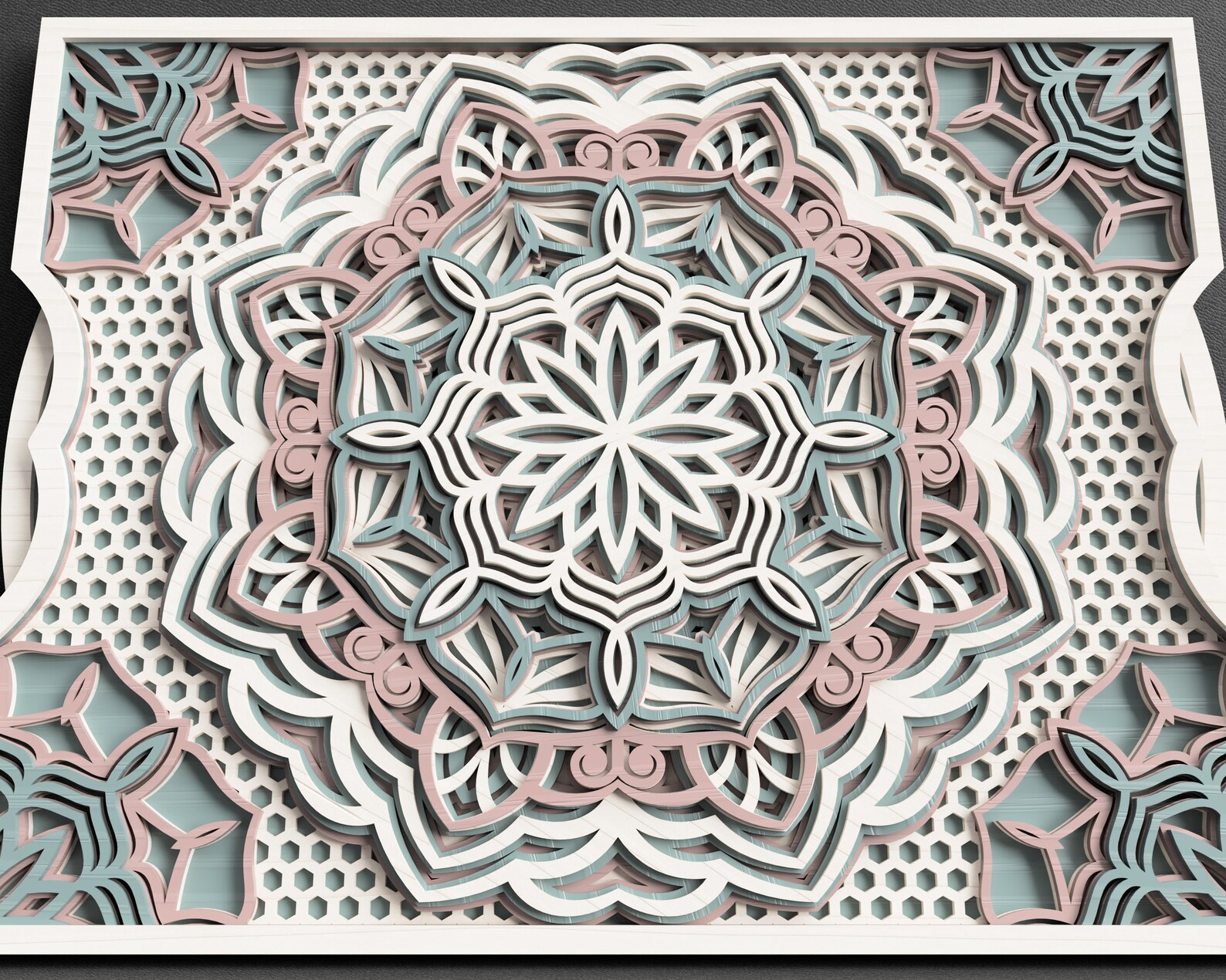 Digital File, Mandala DXF File, DXF File for Laser Cut, Layered Dxf ...