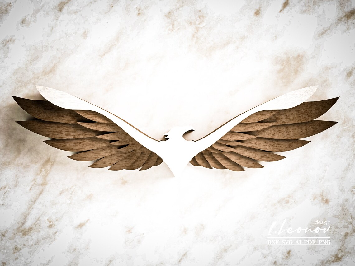 Multilayer Phoenix Laser Cut File SVG Ai EPS Dxf Laser Cut | Etsy
