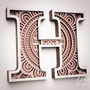 Laser Cut DXF Letter H DXF Alphabet Letter H, Laser Cut Letter ...