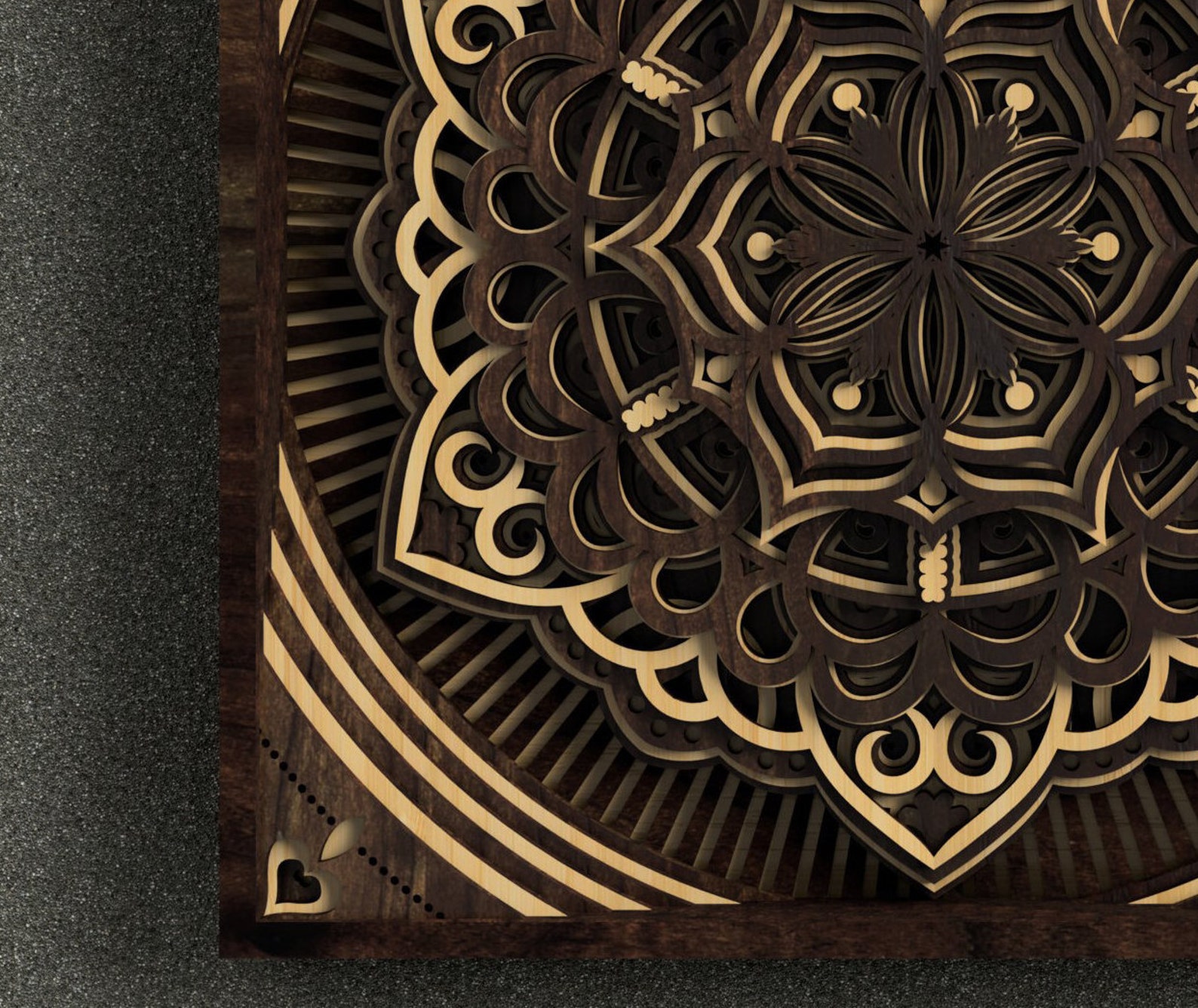 Digital File, Multilayer Mandala DXF File, DXF File for Laser Cut ...