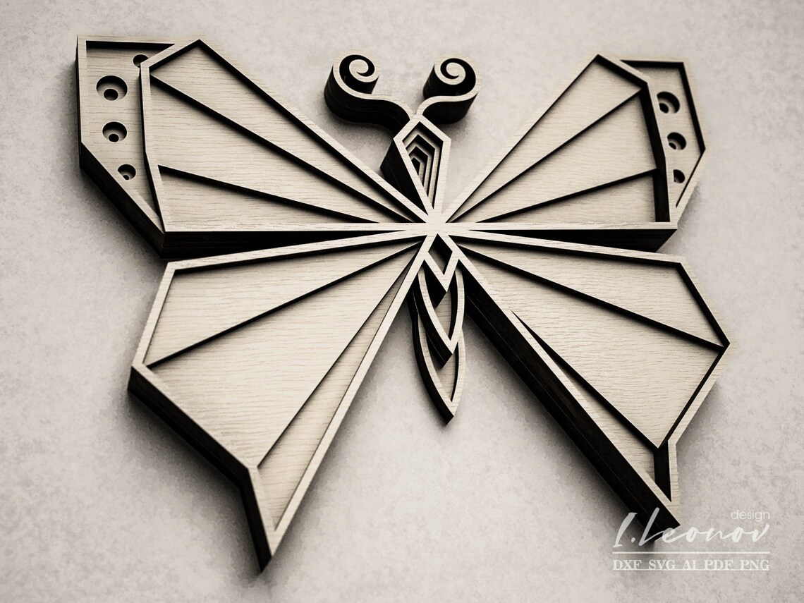 Butterfly Multilayer Project for Laser Cut. Digital Layer Wall - Etsy