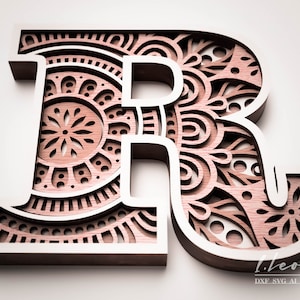 Laser Cut DXF Letter R DXF Alphabet Letter R, Laser Cut Letter ...