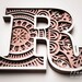 Laser Cut DXF Letter R DXF Alphabet Letter R, Laser Cut Letter ...