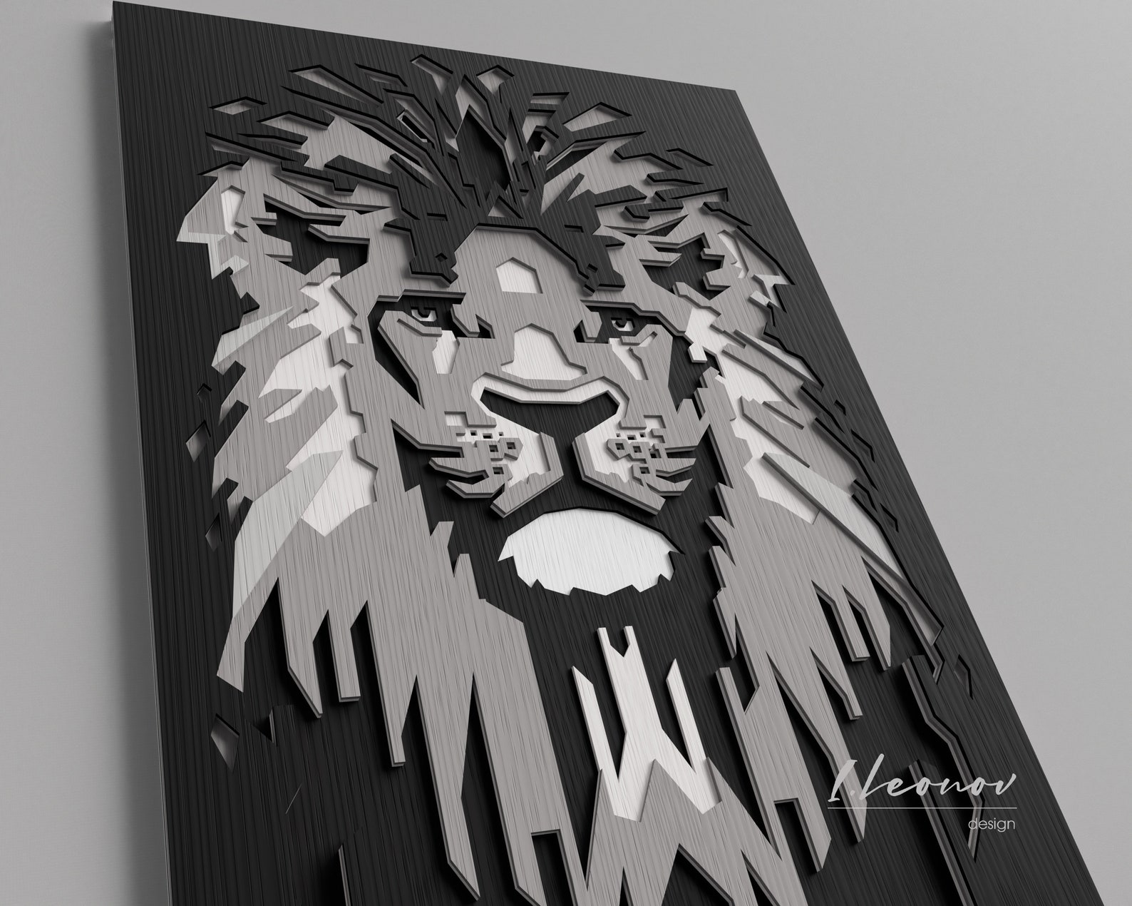 Multilayer Laser Cut File Lion Dxf File SVG Ai EPS Dxf Laser - Etsy