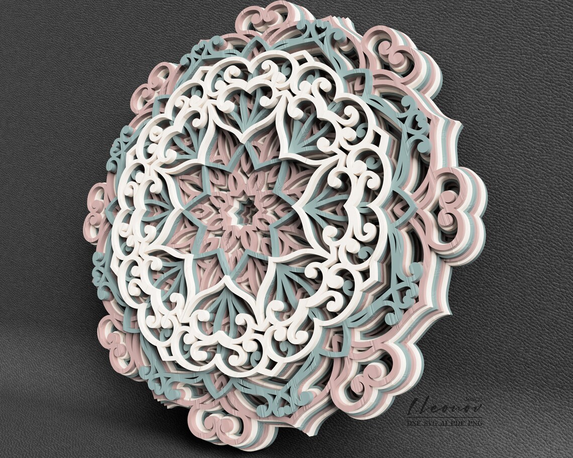 Digital File Mandala DXF File DXF File for Laser Cut | Etsy