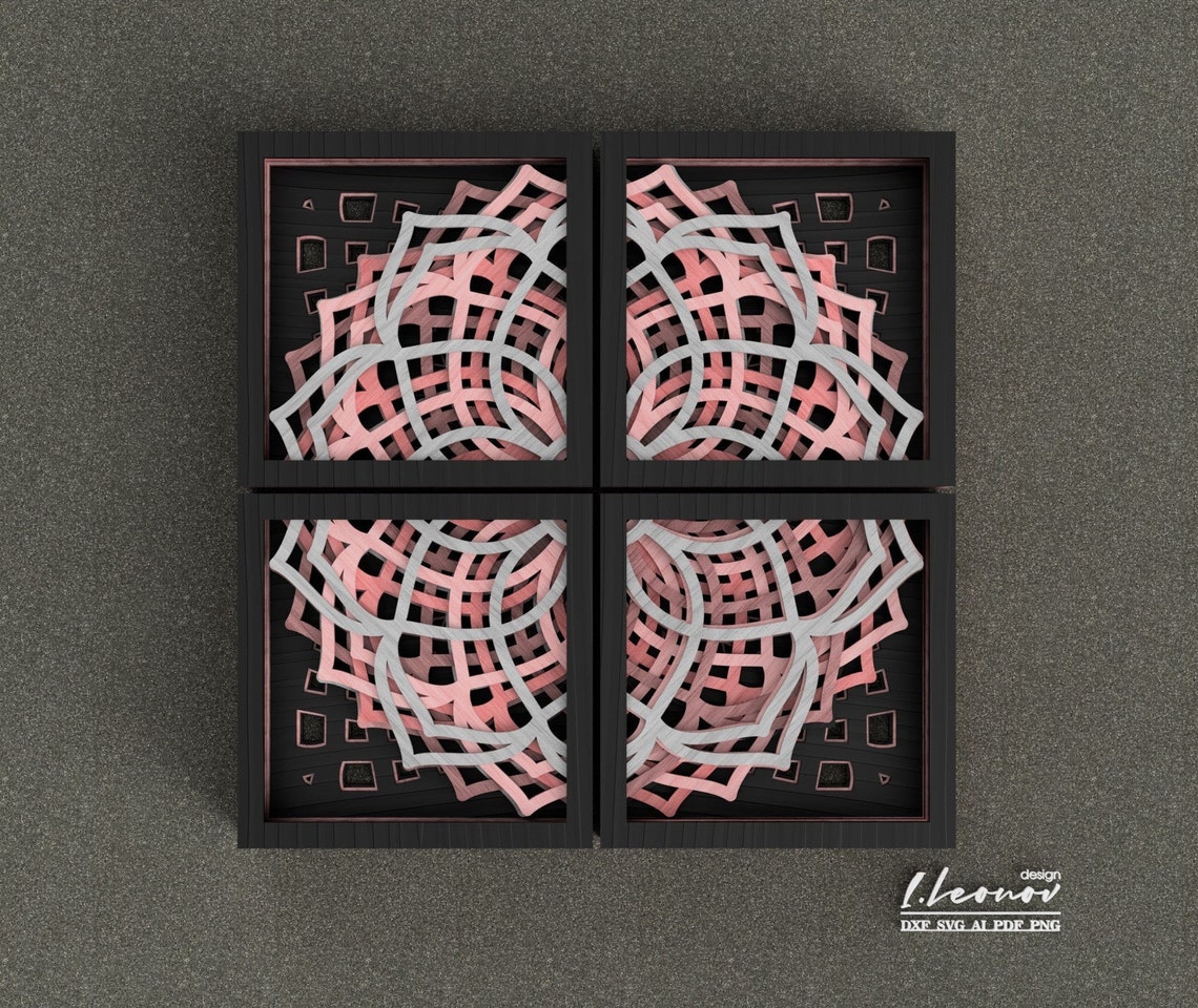 Digital File, Mandala DXF File, DXF File for Laser Cut, Layered Dxf ...