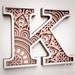 Laser Cut DXF Letter K DXF Alphabet Letter K, Laser Cut Letter ...