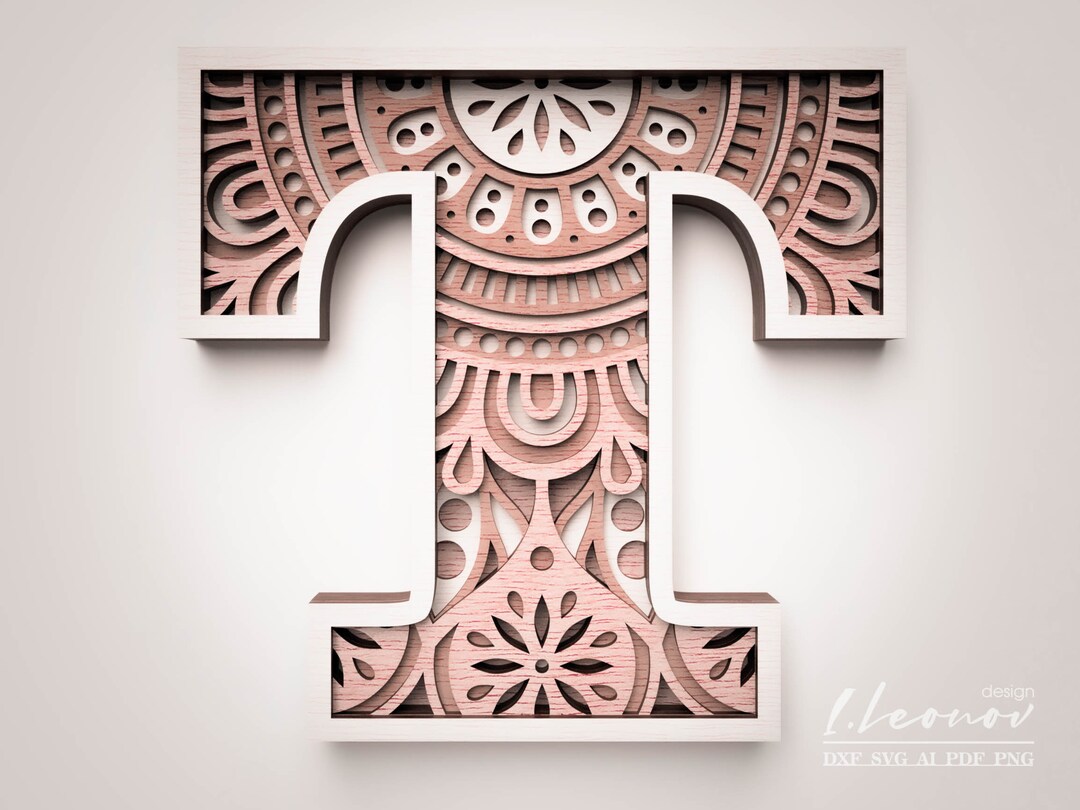 Laser Cut DXF Letter T DXF Alphabet Letter T, Laser Cut Letter ...