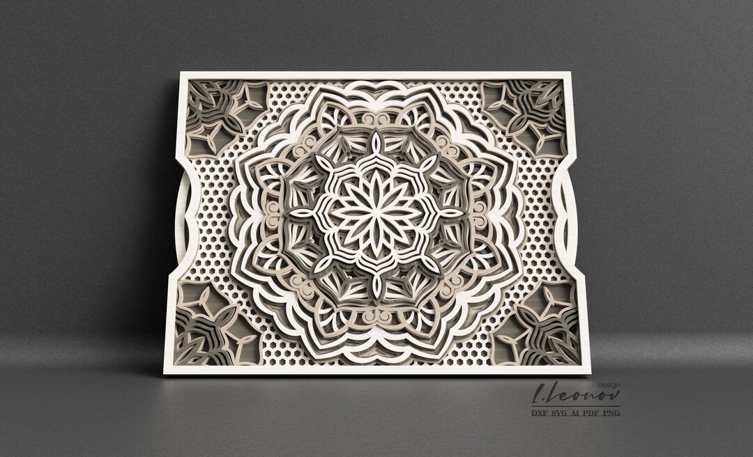 Digital File, Mandala DXF File, DXF File for Laser Cut, Layered Dxf ...