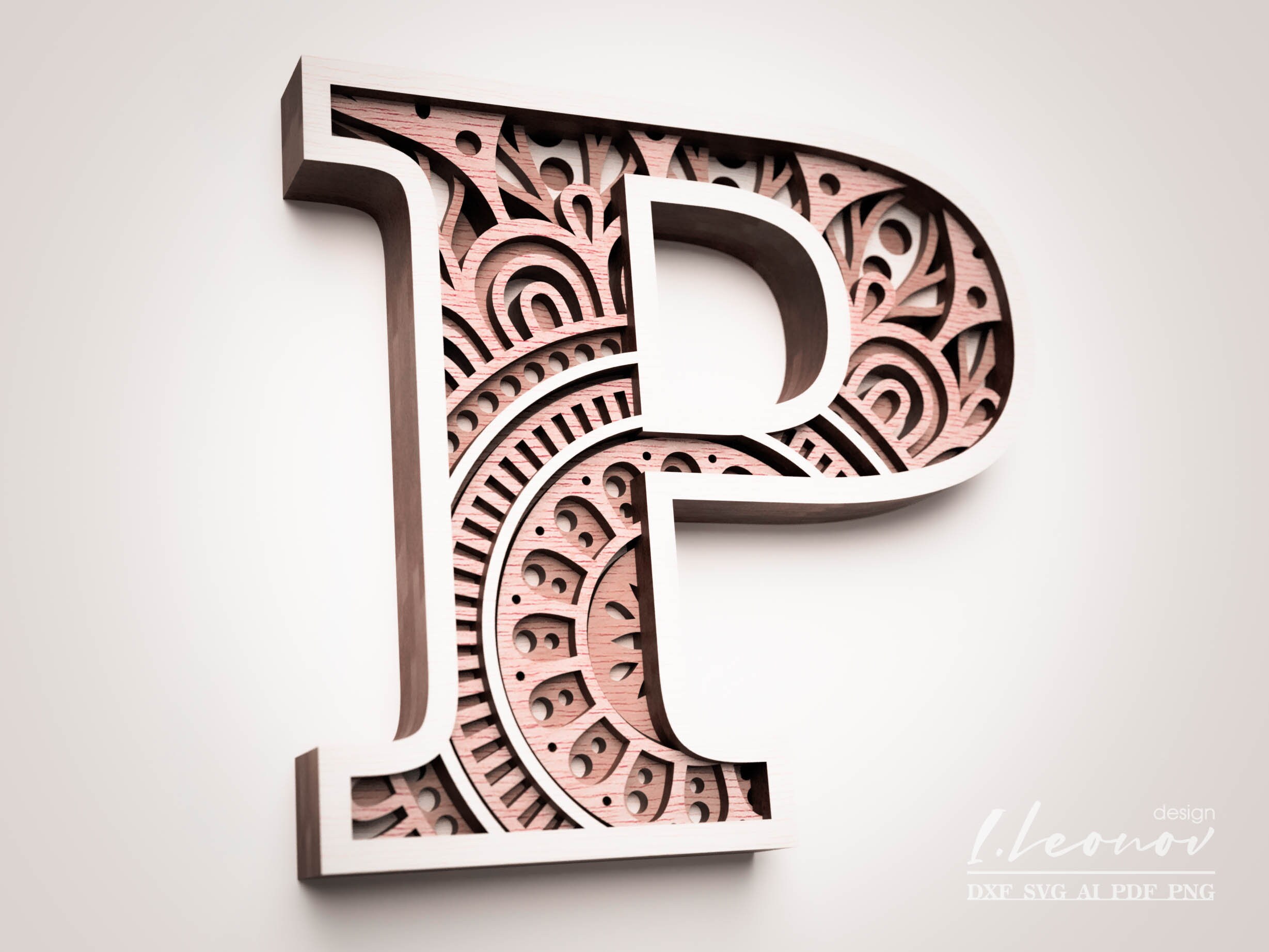 Laser Cut DXF Letter P DXF Alphabet Letter P, Laser Cut Letter ...