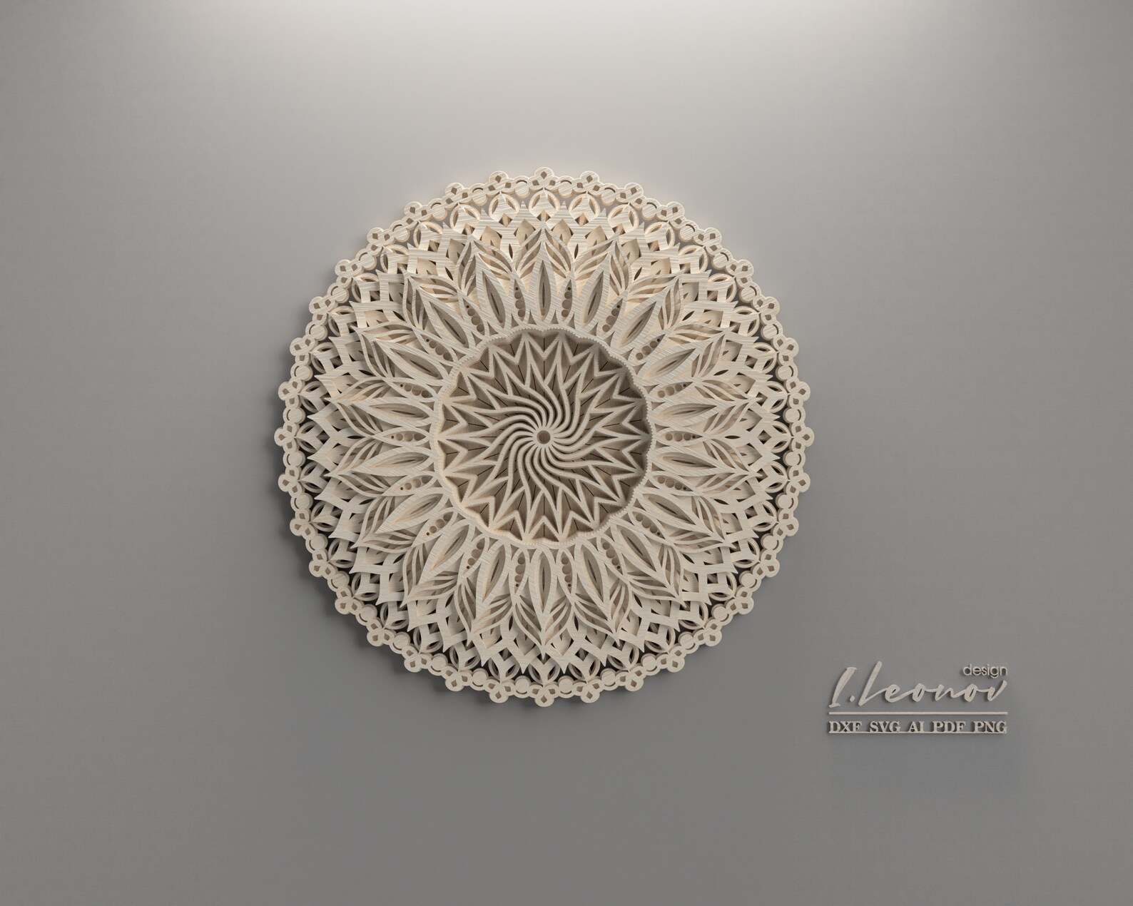 Digital File, Mandala DXF File, DXF File for Laser Cut, Layered Dxf ...