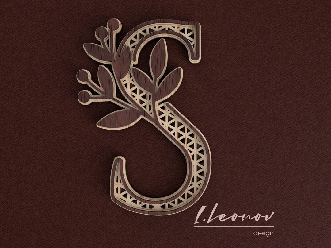 Laser Cut DXF Letter S, DXF Alphabet Letter S, Laser Cut Letter ...