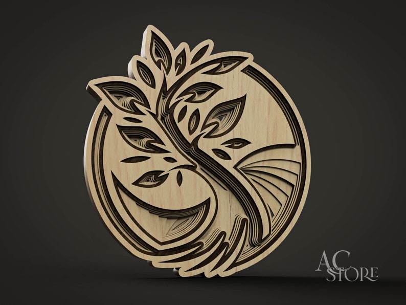 Digital File Multilayer Life Tree DXF File DXF File for - Etsy