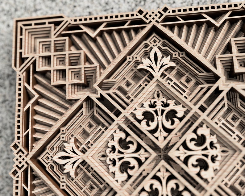 Digital File Mandala DXF File DXF File for Laser Cut - Etsy