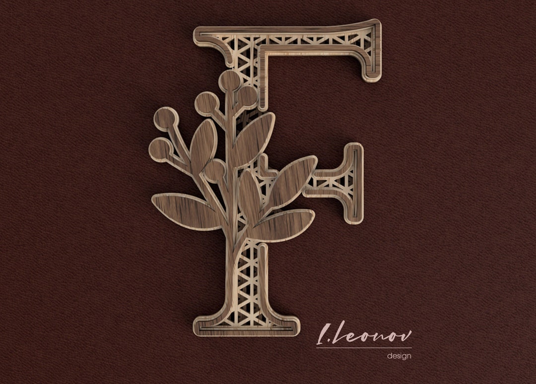 Laser Cut DXF Letter F DXF Alphabet Letter F, Laser Cut Letter ...