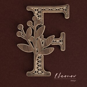 Laser Cut DXF Letter F DXF Alphabet Letter F, Laser Cut Letter ...