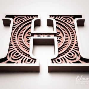 Laser Cut DXF Letter H DXF Alphabet Letter H, Laser Cut Letter ...