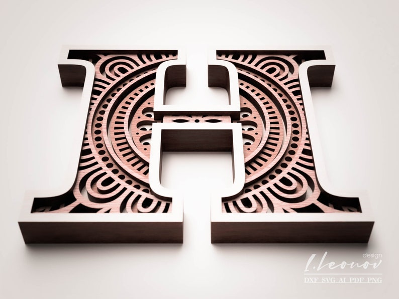Laser Cut DXF Letter H DXF Alphabet Letter H Laser Cut | Etsy
