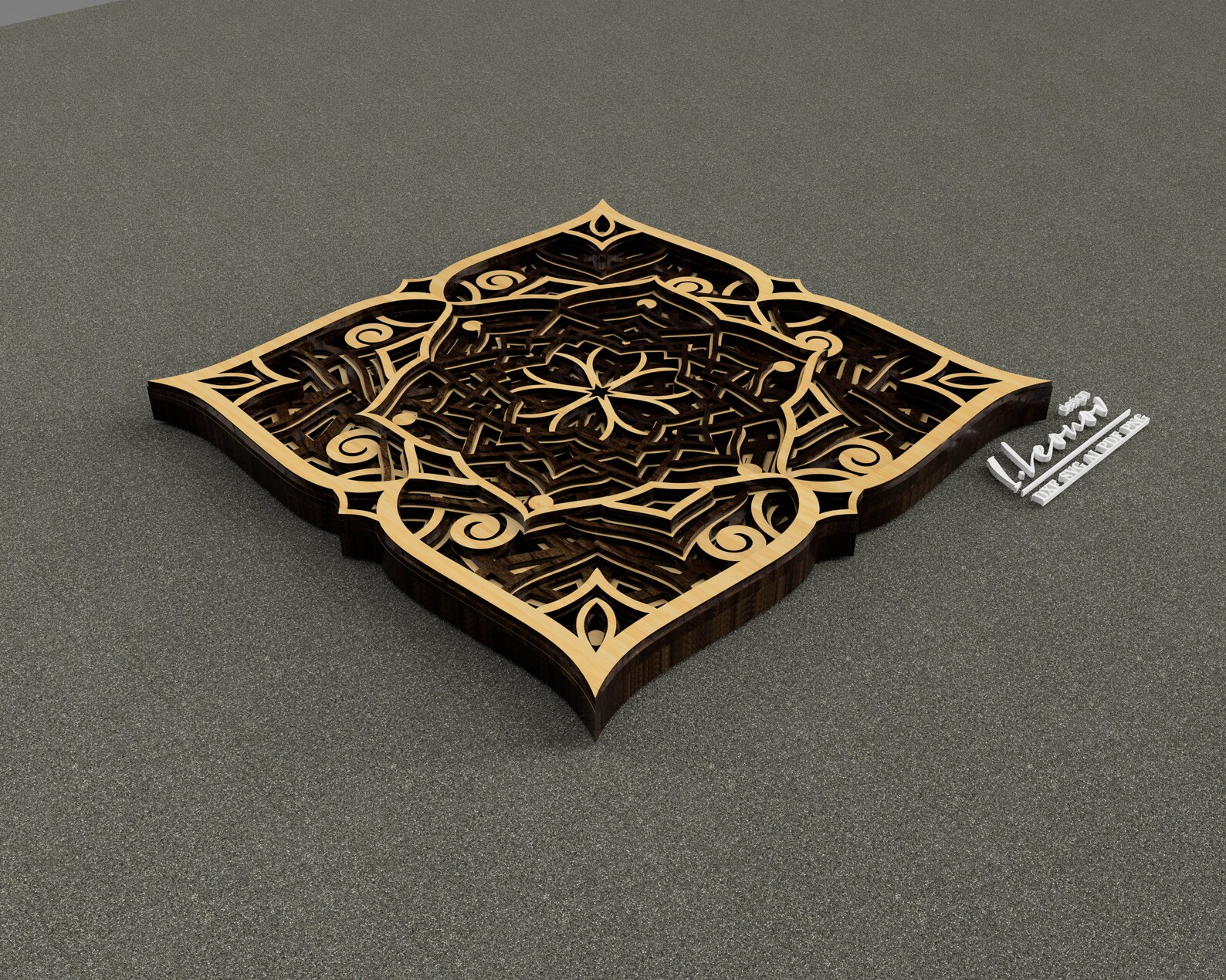 Digital File Multilayer Mandala DXF File DXF File for Laser - Etsy