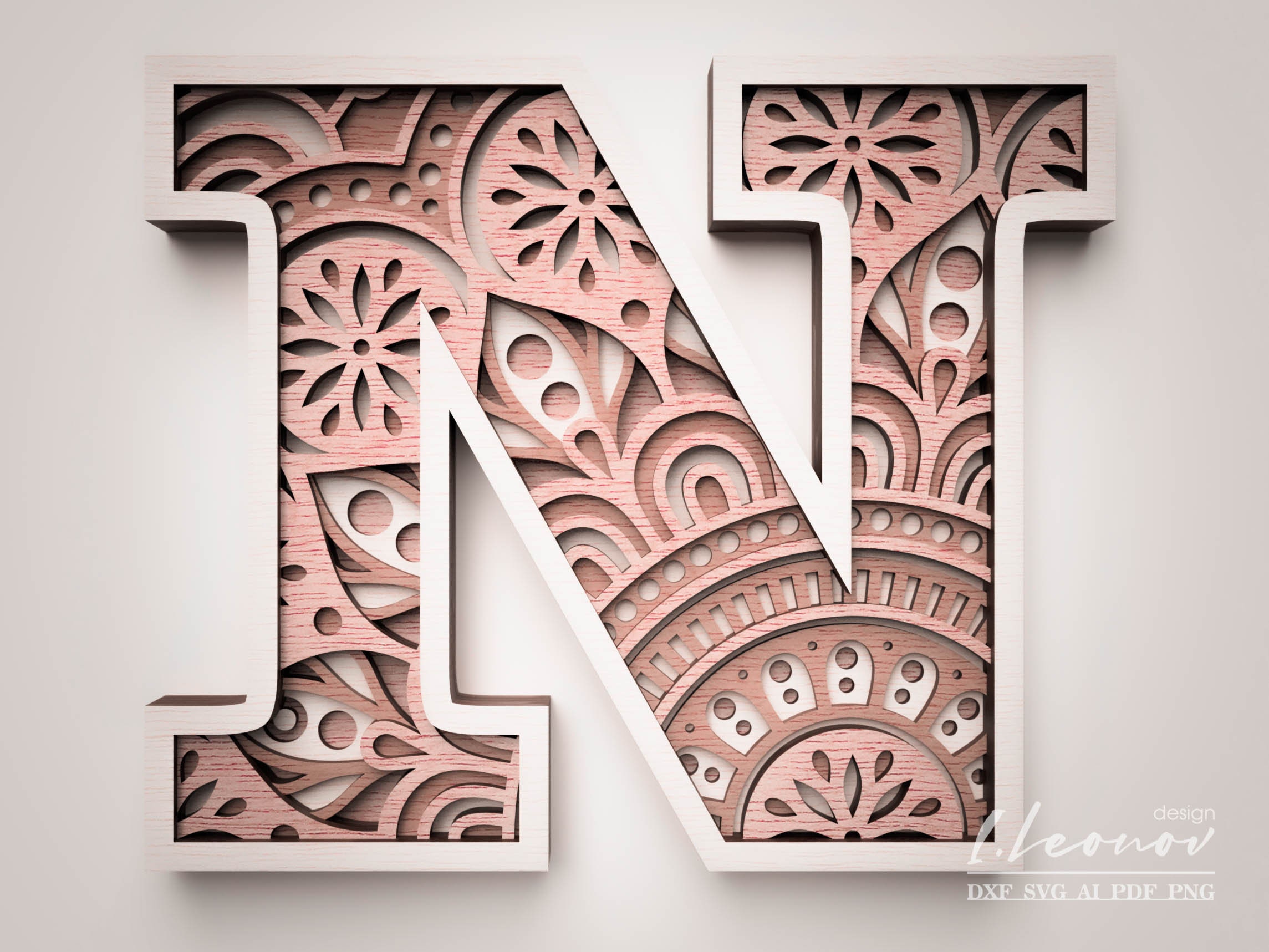 Laser Cut DXF Letter N DXF Alphabet Letter N Laser Cut - Etsy