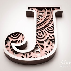 Laser Cut DXF Letter J DXF Alphabet Letter J, Laser Cut Letter ...