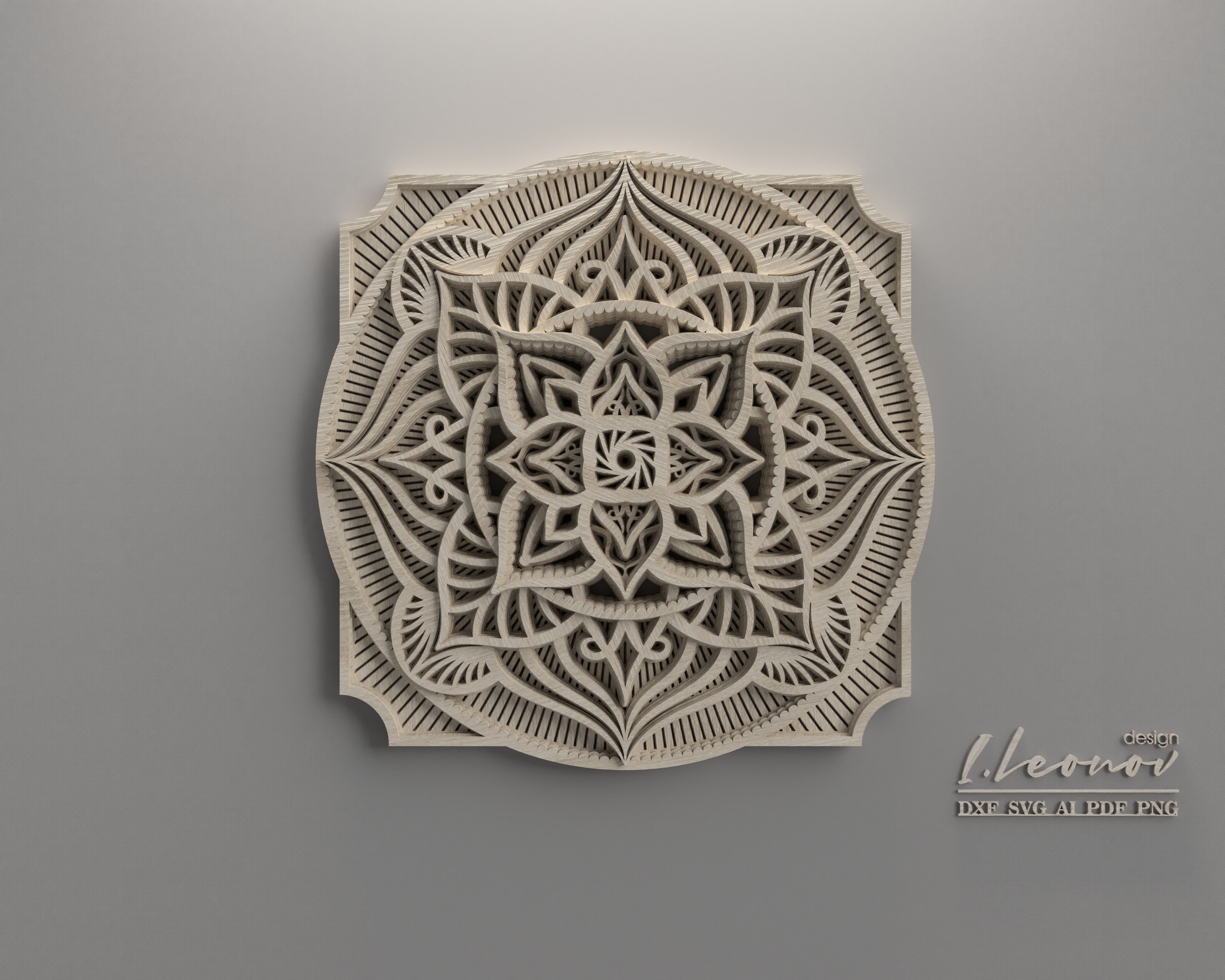 Digital File Mandala DXF File DXF File for Laser Cut - Etsy