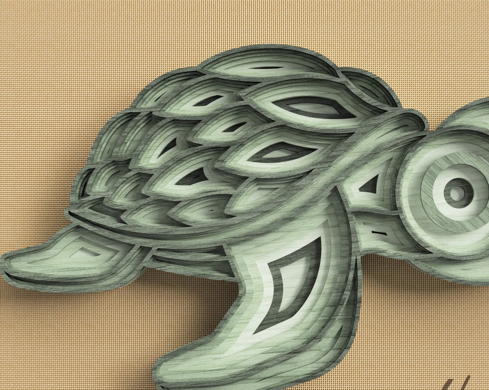 Multilayer Turtle Vector File Laser Cut File SVG Ai EPS Dxf - Etsy